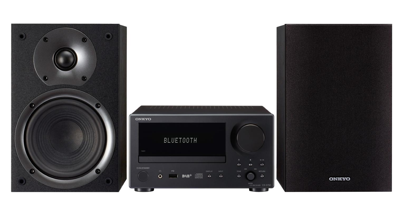 Onkyo CS-375D CD-rádióerősítő mini rendszer, fekete/fekete | ExtremeAudio prémium HiFi webshop