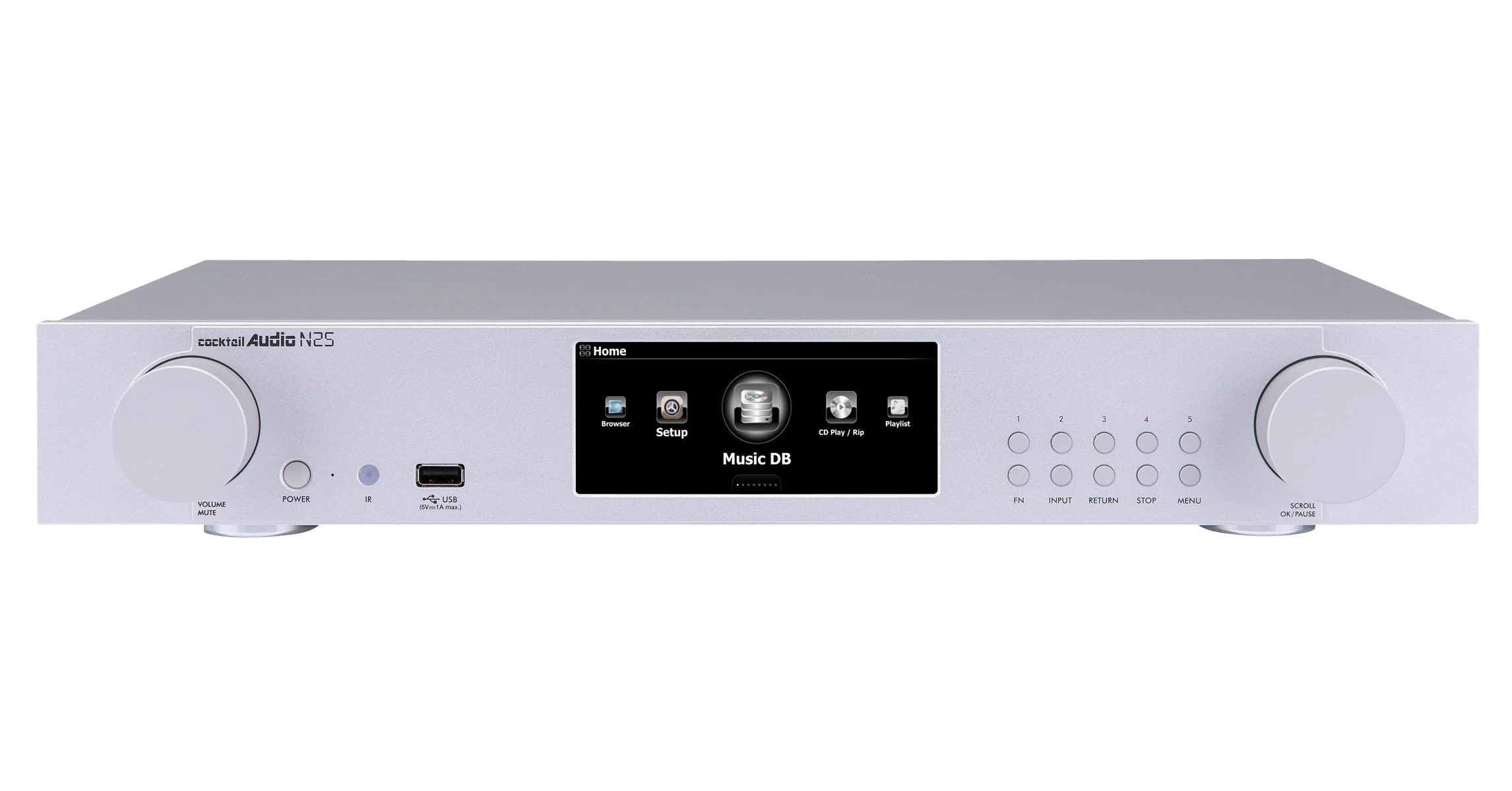 Cocktail Audio N25 hálózati lejátszó + USB DAC, ezüst | ExtremeAudio ...