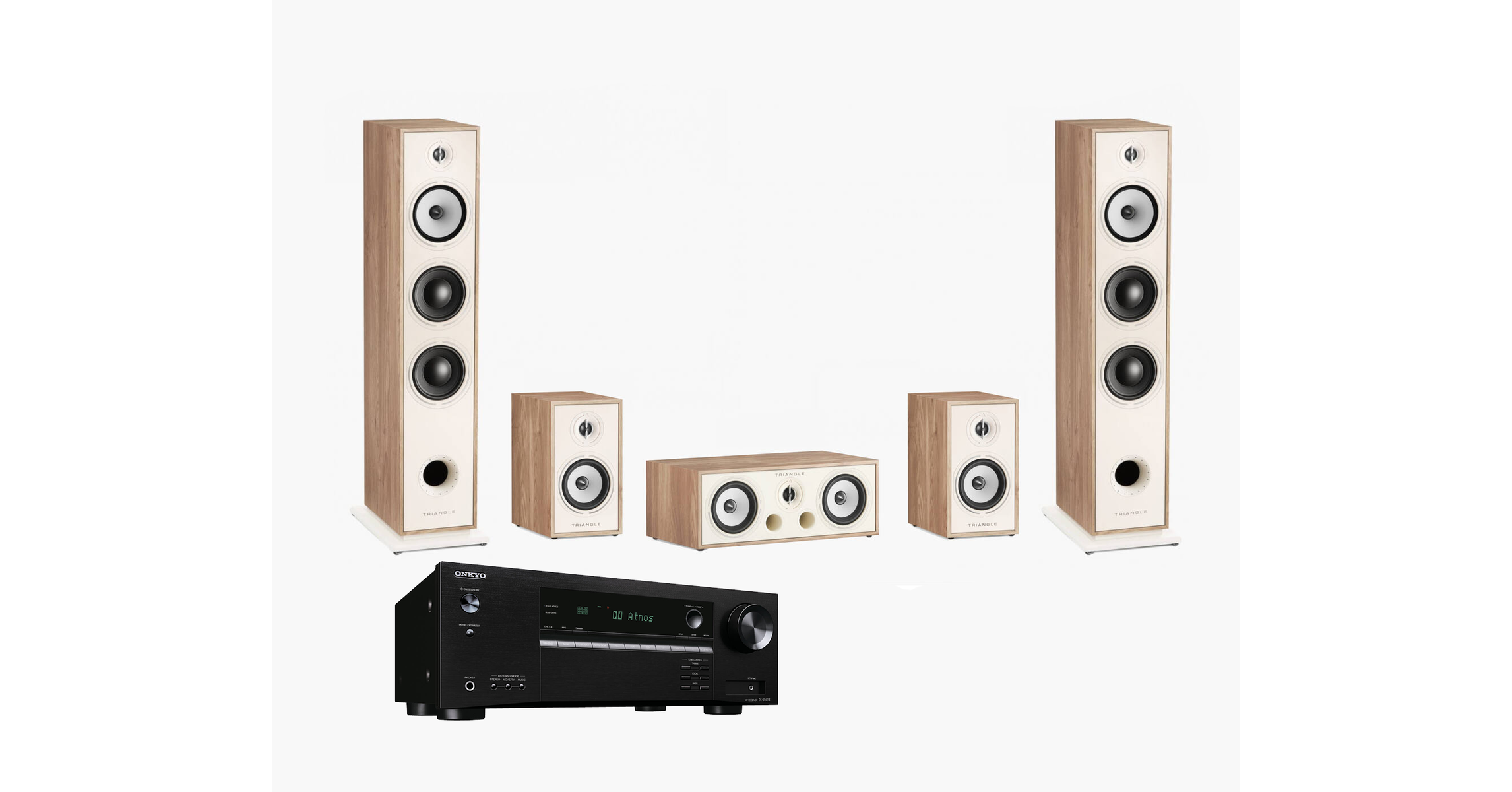Onkyo TX-SR494 DAB 7.2 + Triangle Borea BR08 5.0 házimozi szett ...