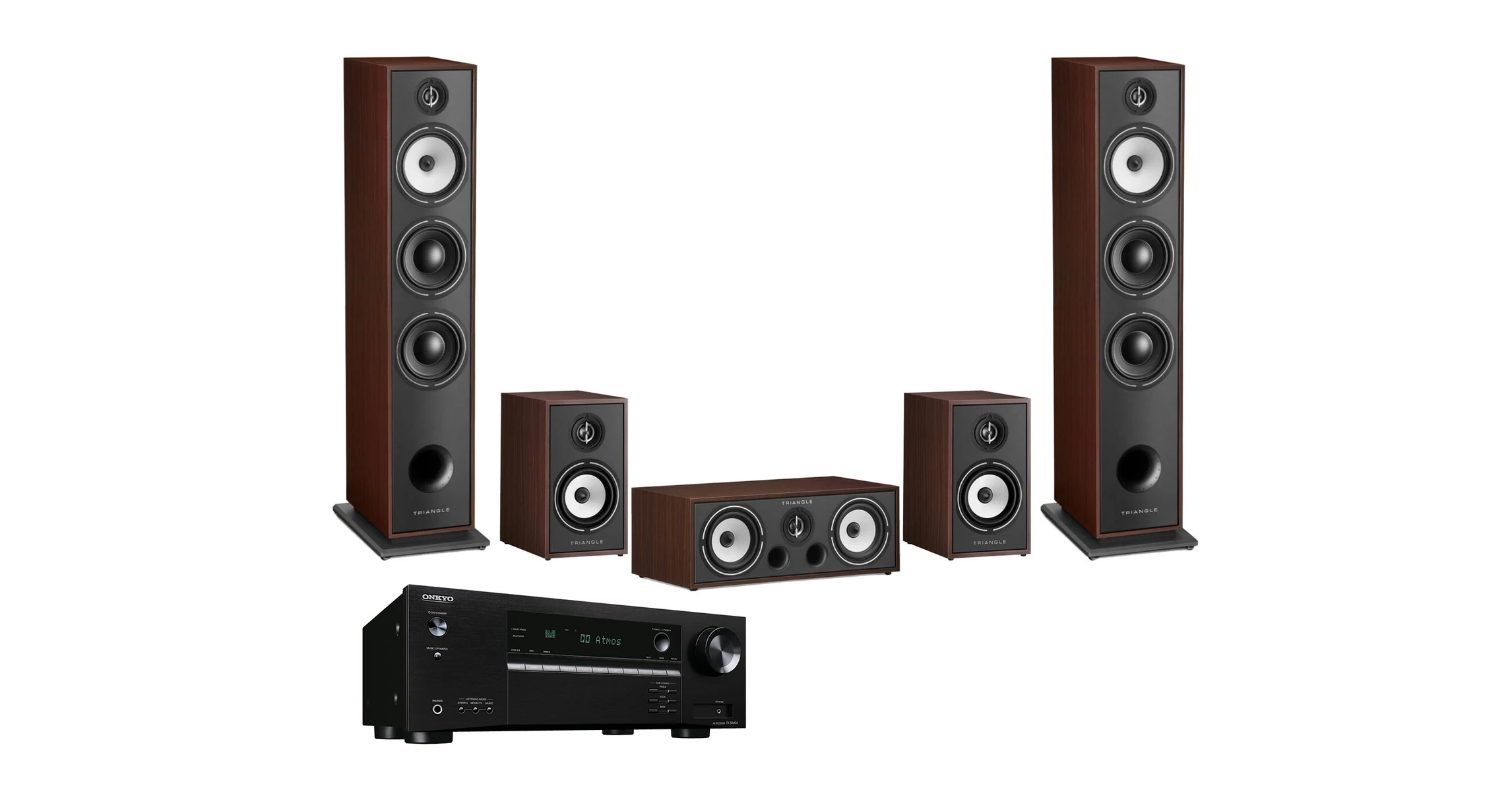 Onkyo TX-SR494 DAB 7.2 + Triangle Borea BR08 5.0 házimozi szett ...